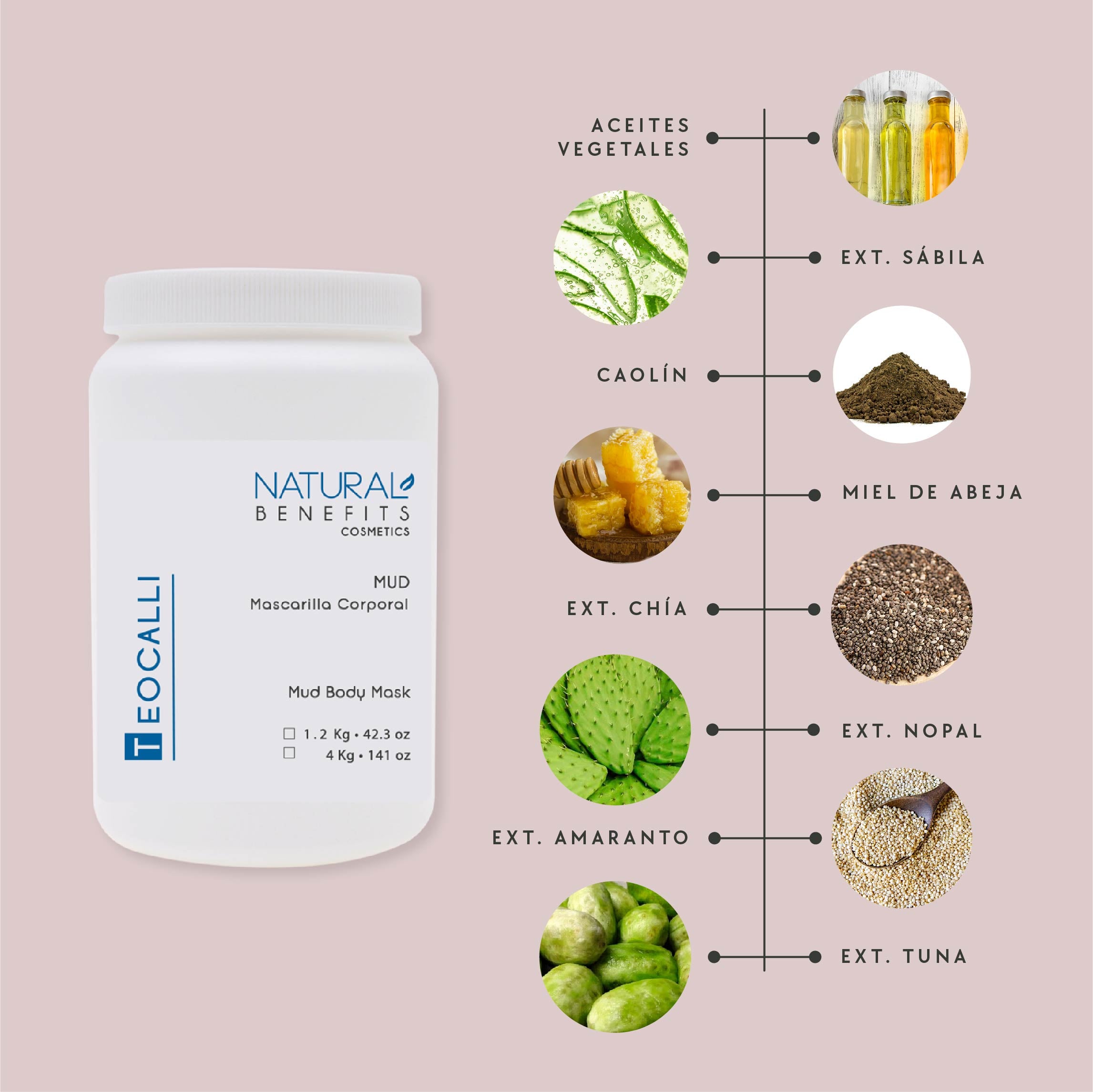 Mud Teocalli - Mascarilla – Natural Benefits Cosmetics
